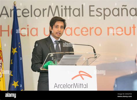 Arcelormittal Ceo Aditya Mittal Speaks At The Presentation Of The