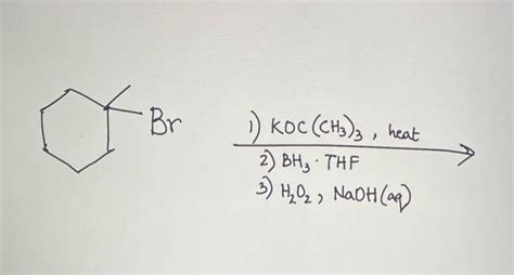 Solved 1 Koc Ch3 3 Heat 2 Bh3⋅thf 3 H2o2 Naoh Aq