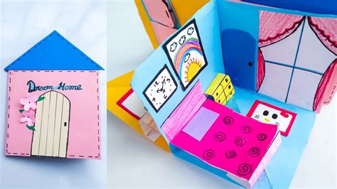 How To Make Beautiful Paper House Diy Miniature Paper House Paper