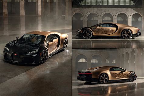 Worlds Only Bugatti Chiron Super Sport Golden Era Model Unveiled