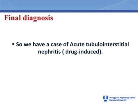 Acute Interstitial Nephritis Pptx