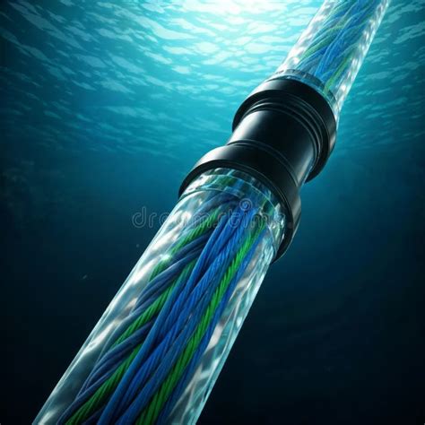 Subsea Data Cable Cross Section Generative Ai Stock Illustration Illustration Of Connection