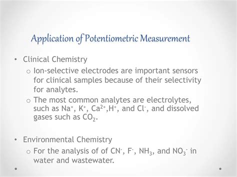 Potentiometry And Ion Selective Electrode Pptx