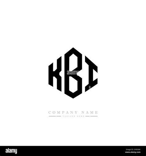 Kbi Letter Logo Design With Polygon Shape Kbi Polygon And Cube Shape