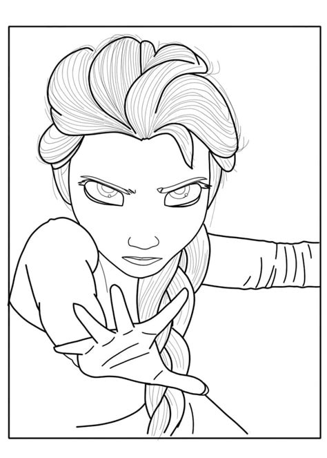 Planse De Colorat Cu Elsa Desene De Colorat