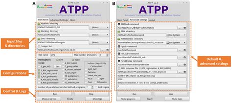 Graphical User Interface Gui Version Of Atpp A The Main Panel” Download Scientific