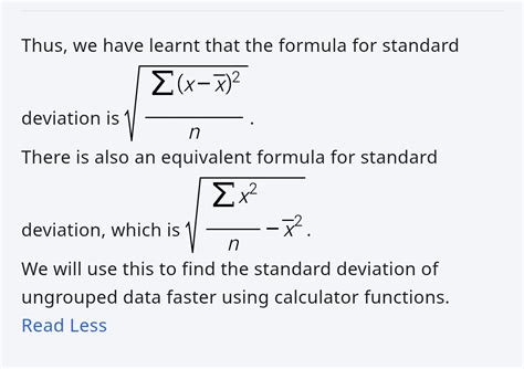 Standard Deviation Formula For Ungrouped Data How To Find Standard