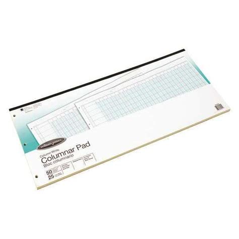 Columnar Pad 25 Columns At Benjamin Stone Wigg Blog