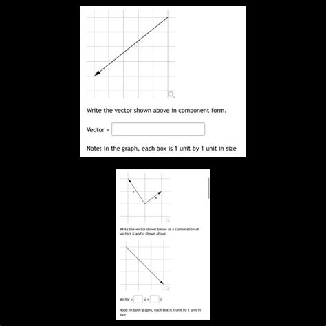 Solved Write The Vector Shown Above In Component Form