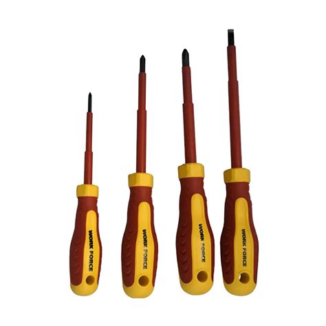 Work Force Screwdriver Set With 1000v Insulated Handle 4pcs