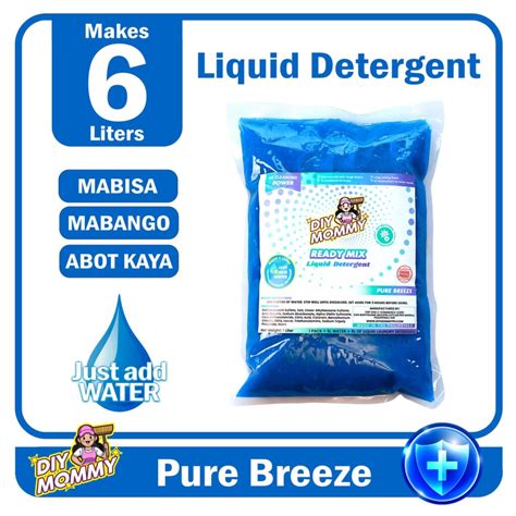 Diy Mommy Pure Breeze Liquid Detergent Paste Makes 6 Liters Just Add