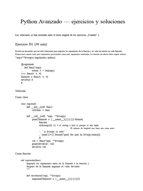 Decoradores Y Generadores En Python Avanzado Pdf Python Lenguaje