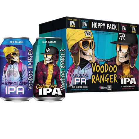New Belgium Voodoo Ranger Hoppy India Pale Ale Beer Variety Pack 12 Fl
