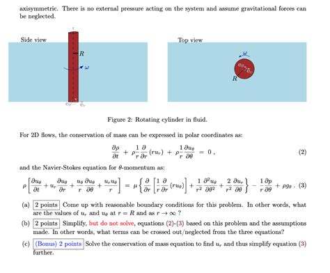 Solved Consider A Solid Cylinder Of Radius R Rotating Chegg
