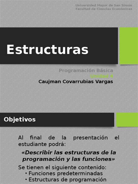 Estructuras Y Funciones En Programación Basica Visual Basic Pdf