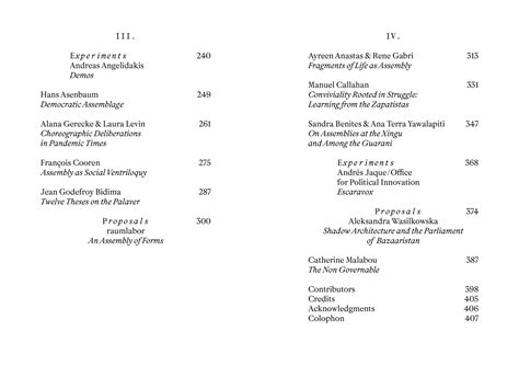 What Makes An Assembly Sternberg Press