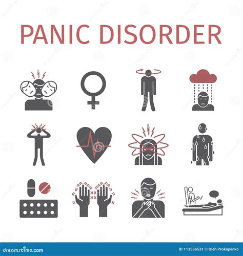 Panic Disorder Icon Infographic Vector Illustration Stock Vector