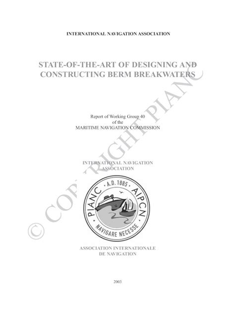 Pdf State Of The Art Of Designing And Constructing Berm · The Types Of Breakwaters Treated