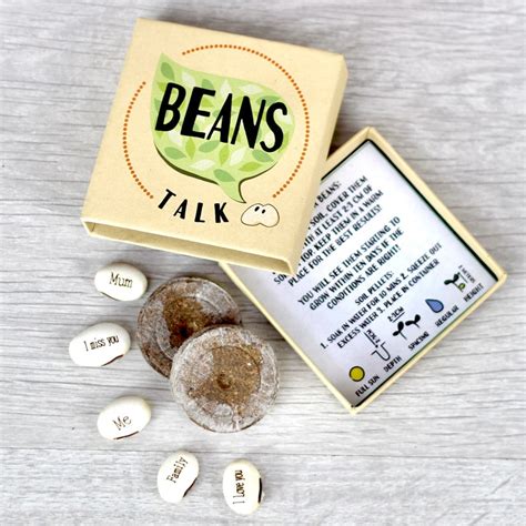 Personalised Message Beans T Set Etsy