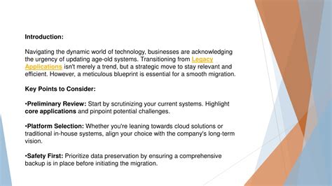 Ppt Legacy Application Migration Checklist For Your Reference