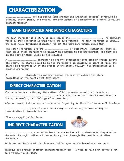 Pov And Characterization Guided Notes Reading For Gedhiset Tpt