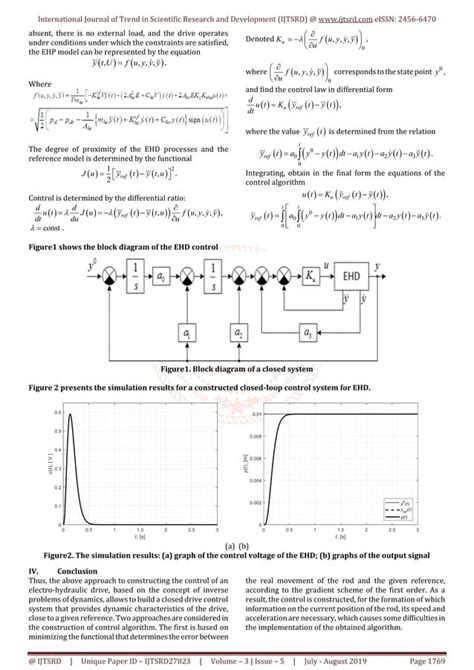 control synthesis of electro hydraulic drive based on the concept of