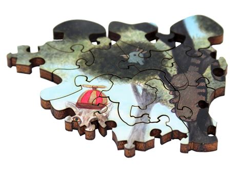 Artifact Puzzles Kristian Adam Shroom Town Wooden Jigsaw Puzzle