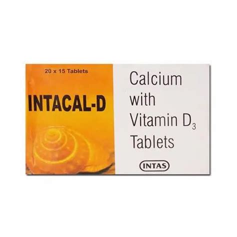 Intacal D Nutritional Supplement Tablet 15 Tabstrip Price From Rs32