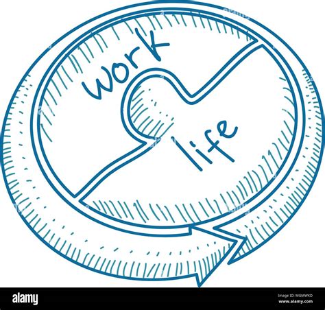 Work Life Balance Template Vector Stock Vector Image And Art Alamy