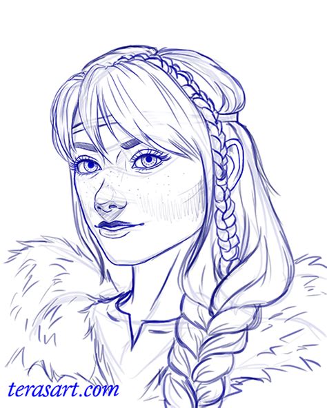 Astrid Hofferson Practice Sketch How To Train Your Dragon • Tera S Art