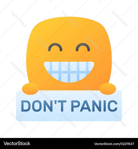 Dont Panic Royalty Free Vector Image Vectorstock