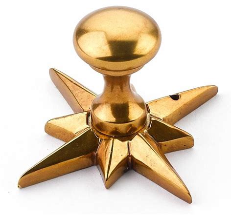 Atomic Starburst Cabinet Pulls Solid Brass From Schaub Retro