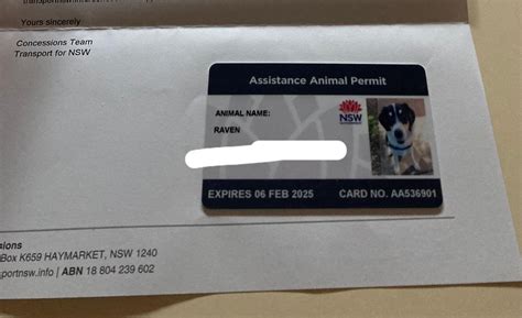 Assistants Animal Permit Nsw Rservicedogsoutsideusa