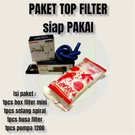 Box Filter Aquarium Lengkap Aquarium Mini Media Filter Paket Lengkap