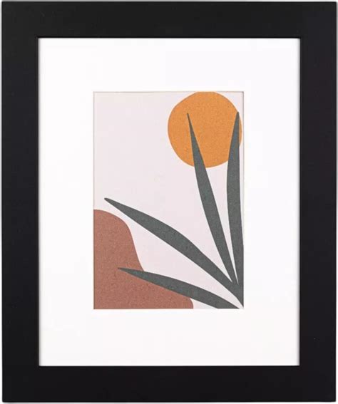 Vivarré Picture Frames 5x7 Black Single Frame Peel And Stick Wall Collage Frames