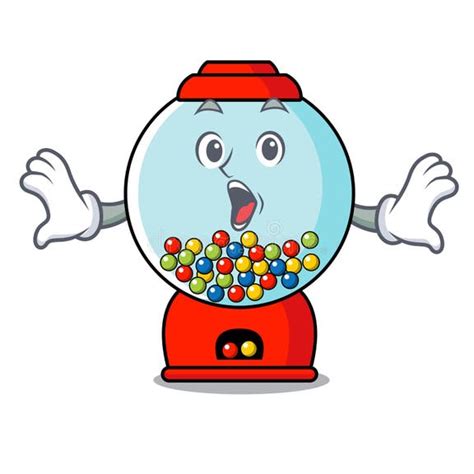 Surprised Gumball Machine Mascot Cartoon Stock Illustrations 2