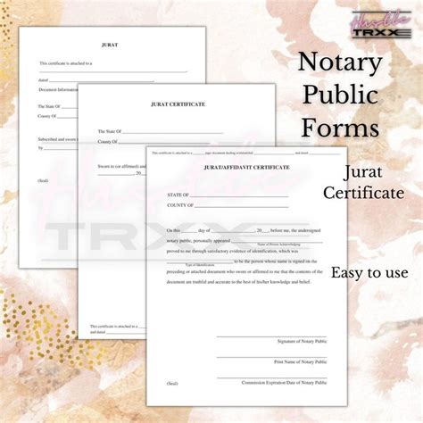 Notarial Certificate Template Habit Tracker Templates