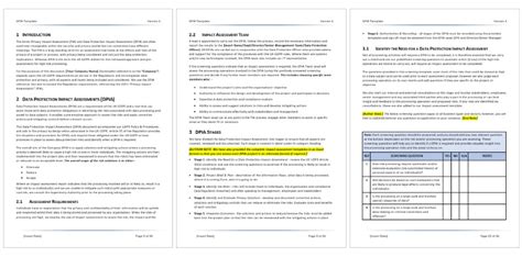Data Protection Impact Assessment Dpia Template Dpia Tool