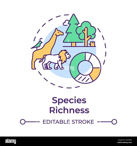 Species Richness Multi Color Concept Icon Stock Vector Image And Art Alamy
