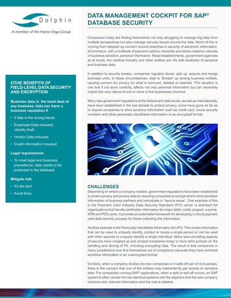 Pdf Data Management Cockpit For Sap Database €¦ · Data Management