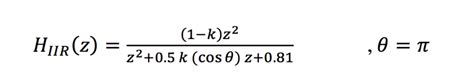 Solved Design An IIR Filter Based On This Equation Using Chegg