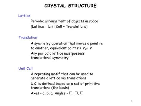 Ppt Crystal Structure Powerpoint Presentation Free Download Id1011979