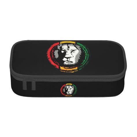 Custom Jamaican Rasta Flag Cute Pencil Cases Large Capacity Pencil Box