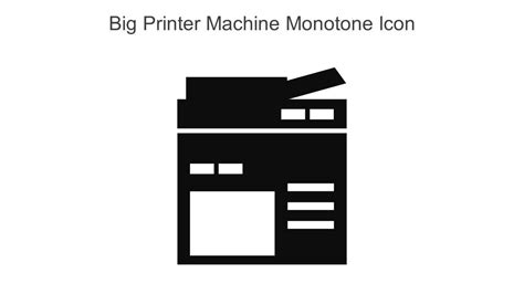 Big Printer Machine Monotone Icon In Powerpoint Pptx Png And Editable