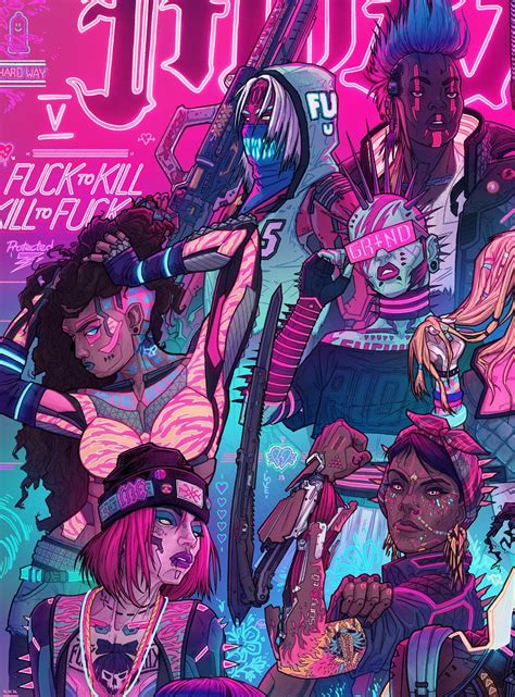 Cyberpunk 2077 Gangs Posters Cyberpunk Art Cyberpunk 2077 Neon