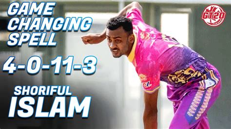 Shoriful Islam Bowling Bangla Tigers Mississauga Vs Surrey Jaguars