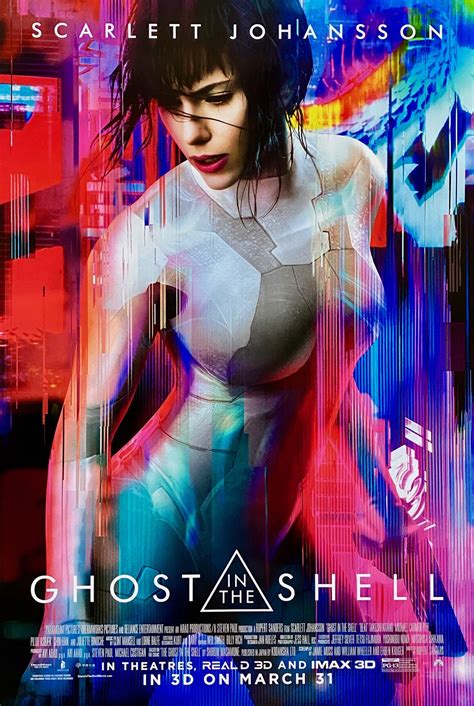 Original Ghost In The Shell Movie Poster Scarlett Johansson