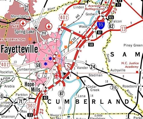 Map Of Cumberland County Nc Printable Maps Online