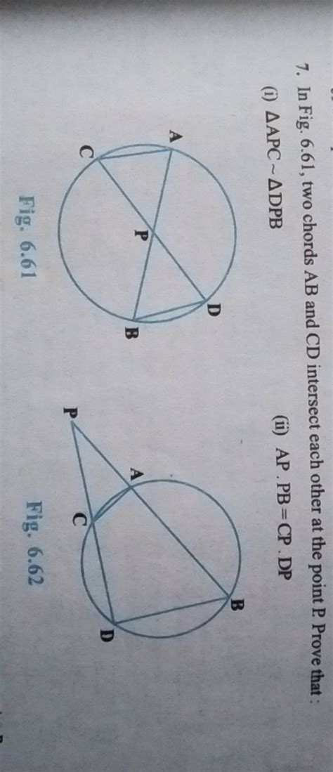 in fig 6 61 two chords mathrm{ab} and mathrm{cd} intersect each other