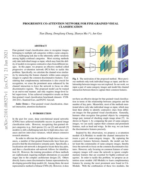 Pdf Progressive Co Attention Network For Fine Grained Visual